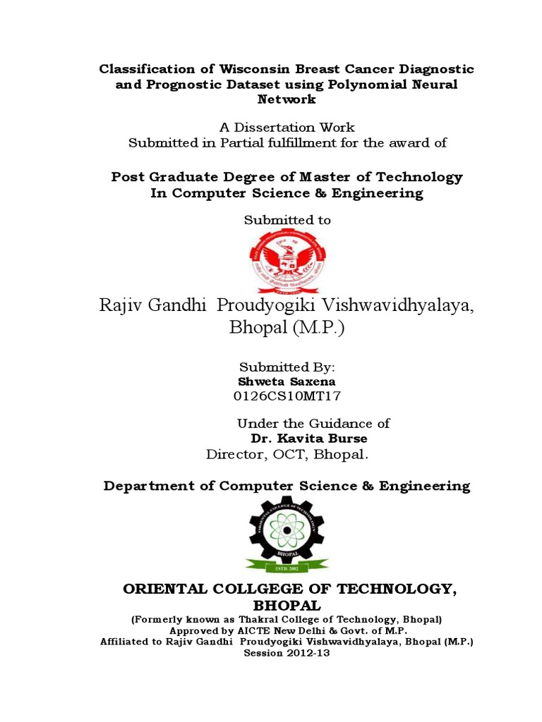 Classification of Wisconsin Breast Cancer Diagnostic and Prognostic ...
