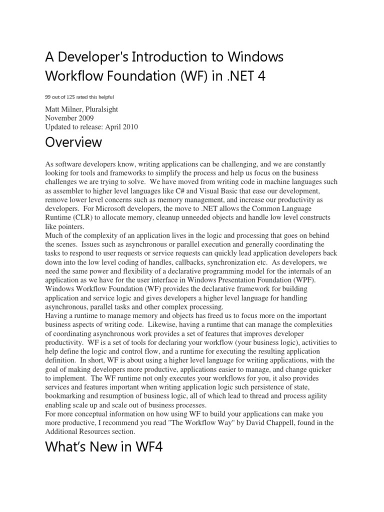 Intro2WF in DotNet4 | PDF | Extensible Application Markup Language | Parameter (Computer ...