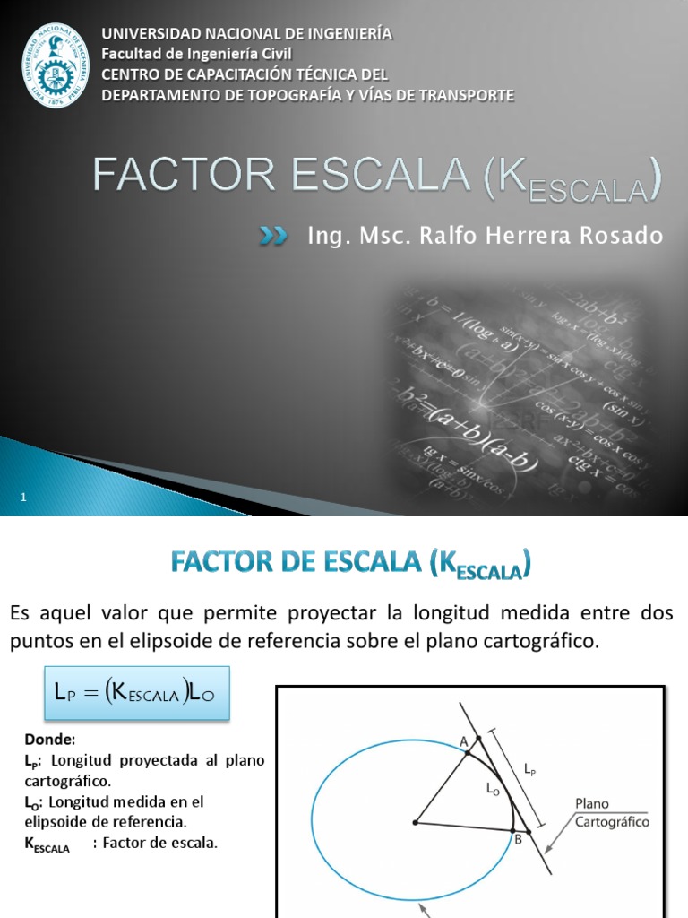 Factor Escala | PDF | Geodesia | Geometria plana)