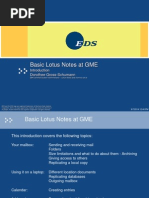 Lotus Notes User Guide | PDF | Ibm Notes | Email