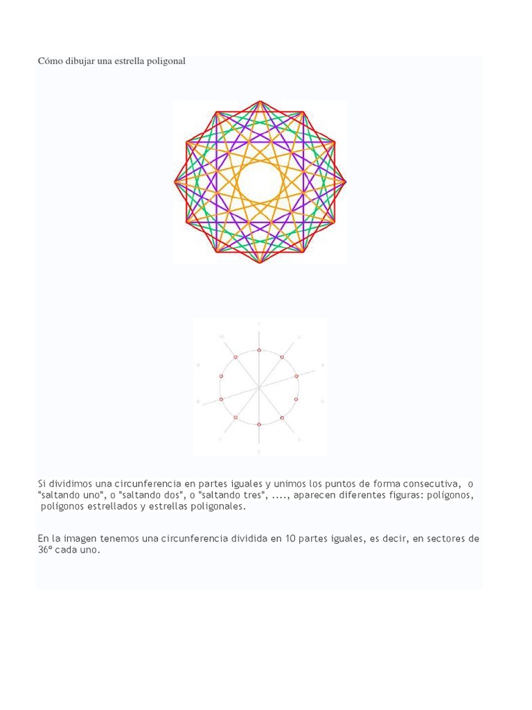 Estrella Poligonal | PDF | Euclides | Objetos geométricos