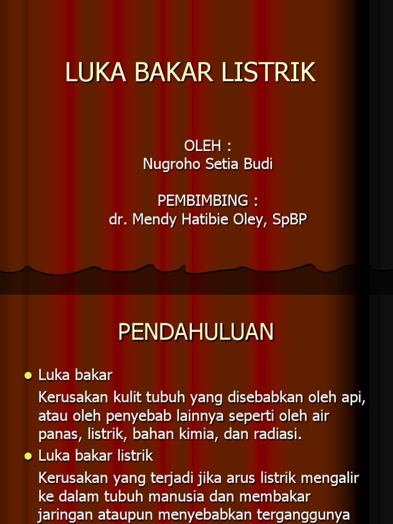 Luka Bakar Listrik | PDF