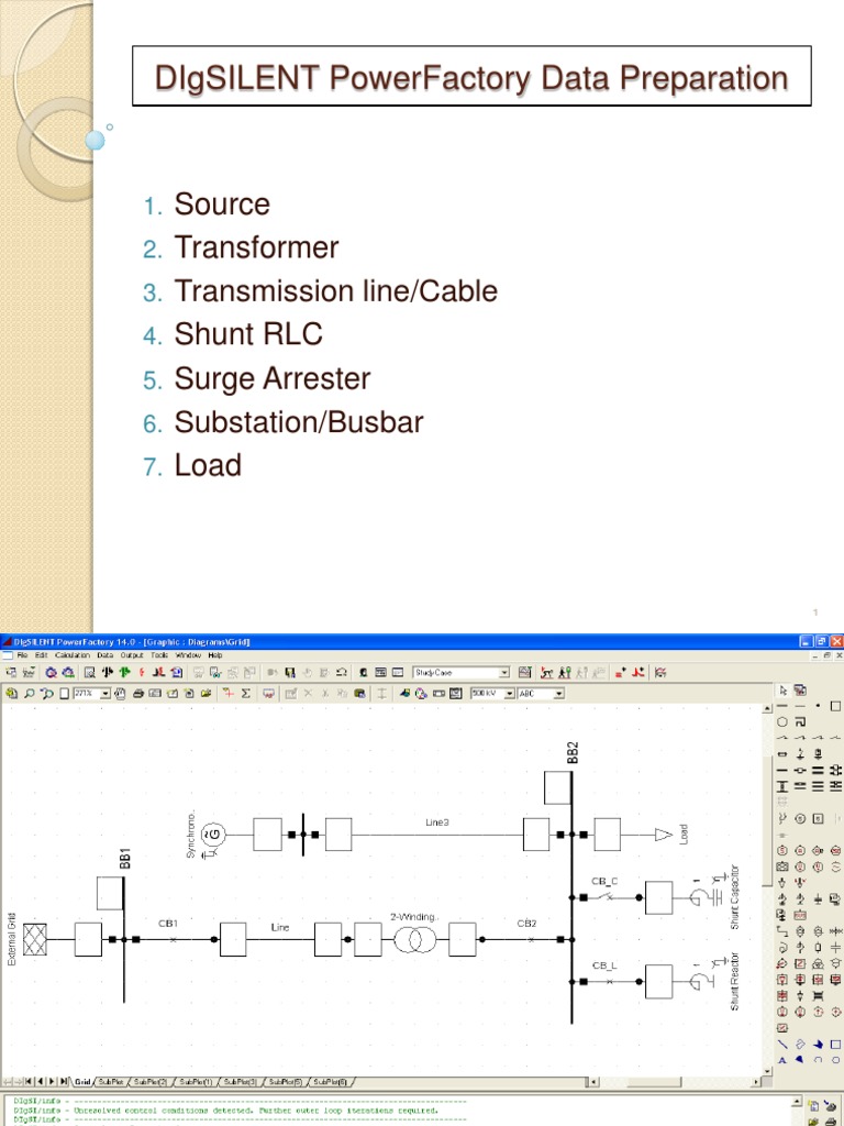 DIgSILENT PowerFactory Data Preparation | PDF | Transmission Line | Electrical Substation