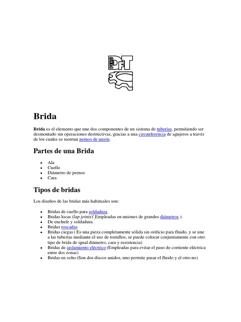Partes de Una Brida | PDF