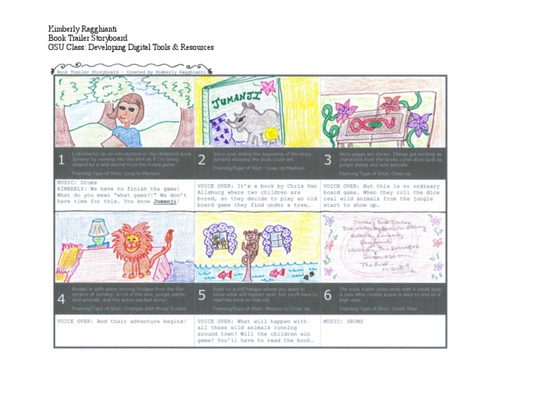 Book Trailer Storyboard | PDF