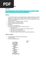 Writing A Formal Mathematical Report PDF | PDF | Abstract (Summary ...