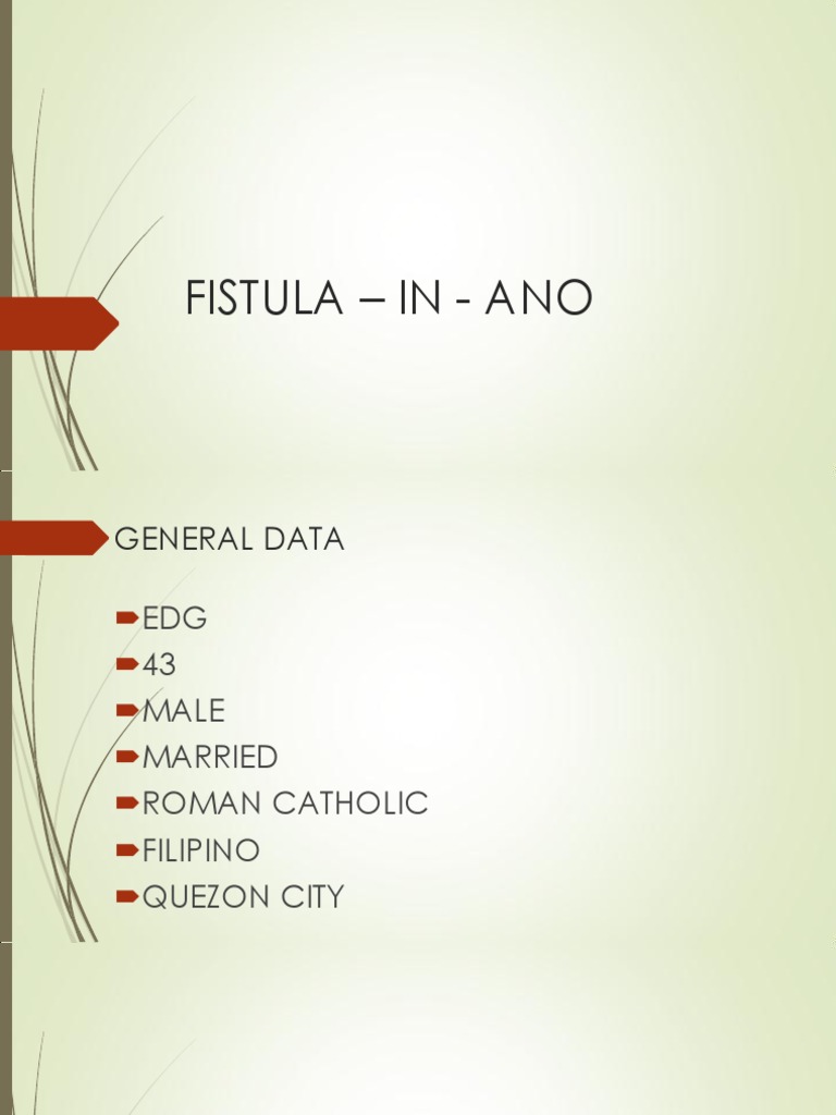 Fistula - in - ano | Lymphatic System | Rectum