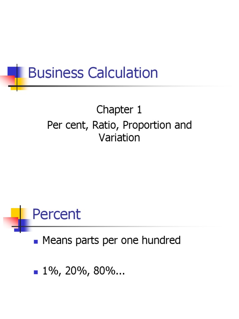 Understanding Percent, Ratio, and Proportion | PDF | Fraction ...