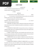 Performance Bond Sample Template | PDF | Surety Bond | Contract Law