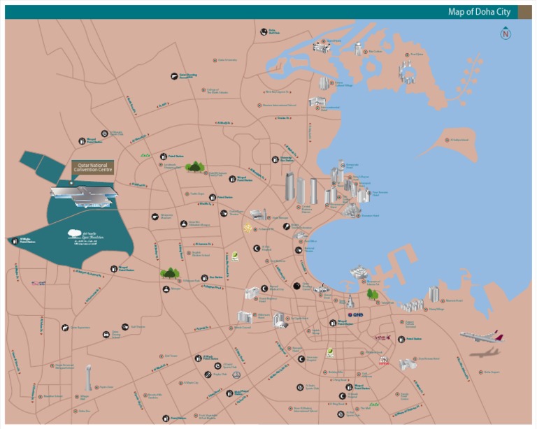 Interactive Doha City Map | Doha | Hotel | Free 30-day Trial | Scribd