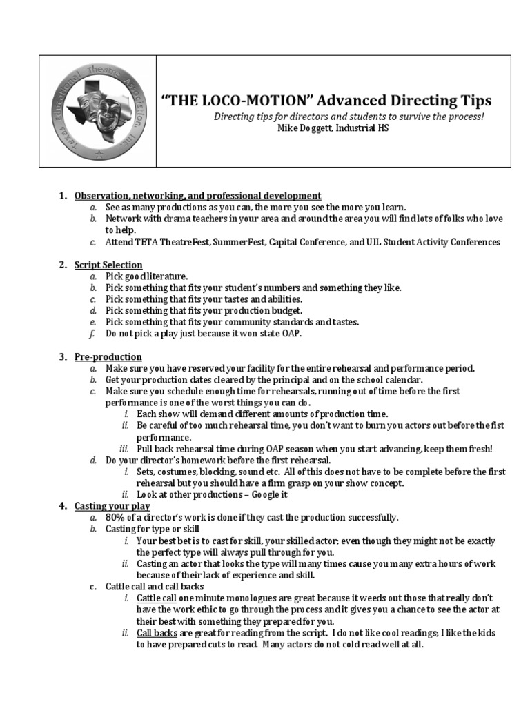 Directing Tips for Success: A Comprehensive Guide to Effective ...