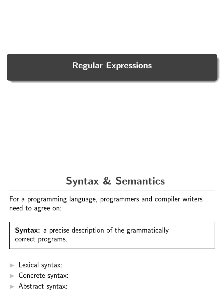Regular Expressions | PDF | Regular Expression | Computer Science