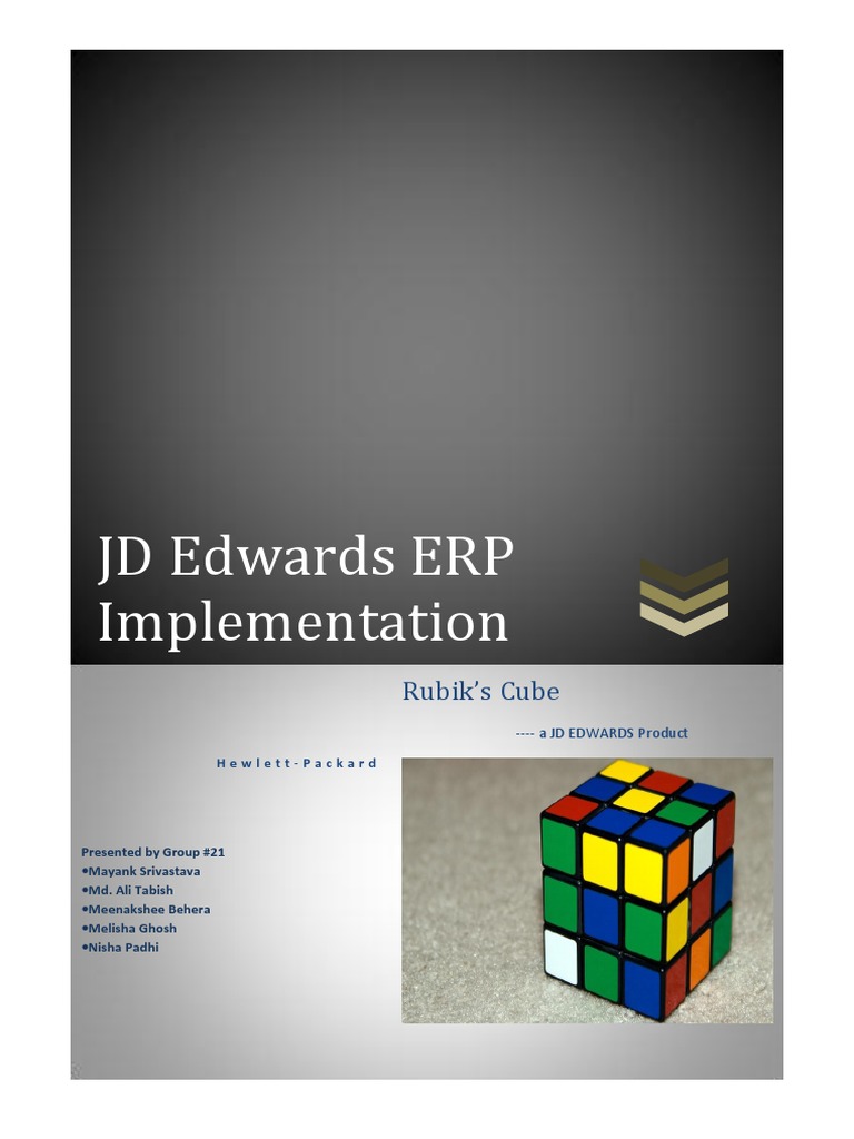 Implementation of JD Edwards ERP System by American States Water ...
