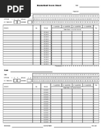FIBA 3x3 Scoresheet PDF | PDF | Team Sports | Rules
