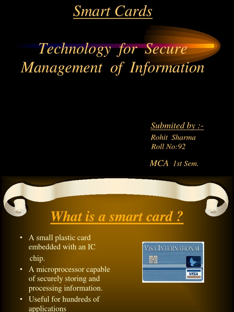 Smart Cards Technology For Secure Management of Information | PDF ...