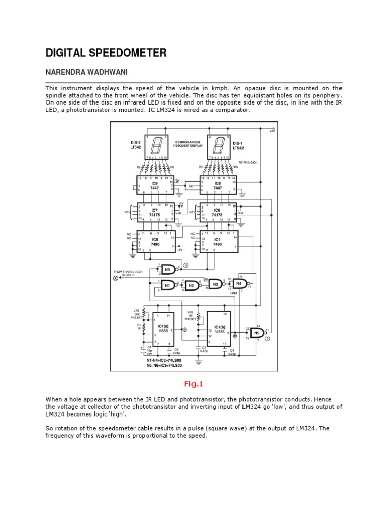Digital Speedometer - 2 | PDF | Technology & Engineering