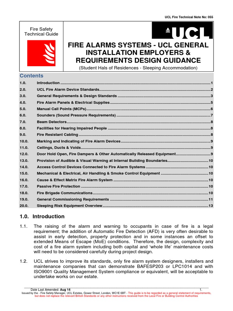 Fire Safety System_Requirements Design.pdf | Switch | Fuse (Electrical)