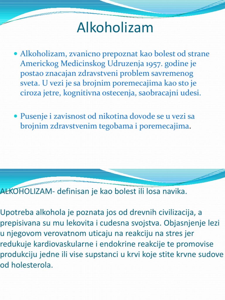 Alkoholozam, Gojaznost I Pusenje, Scribd | PDF