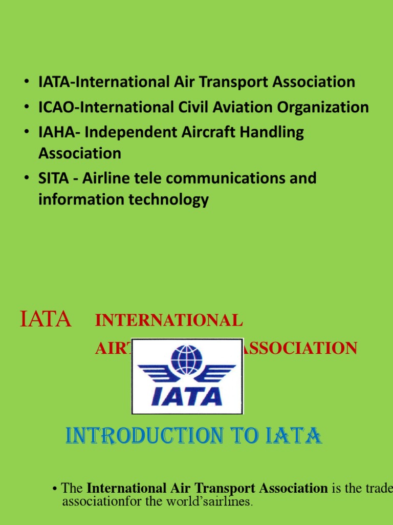 IATA | Download Free PDF | Industries | Aviation