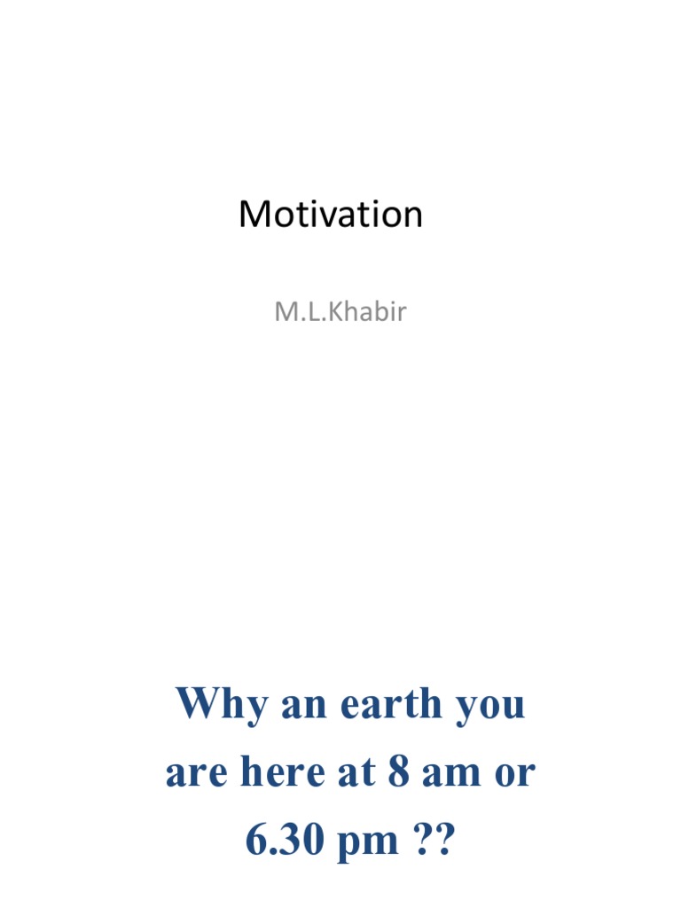 Exploring Theories of Motivation: A Comprehensive Overview of Key ...