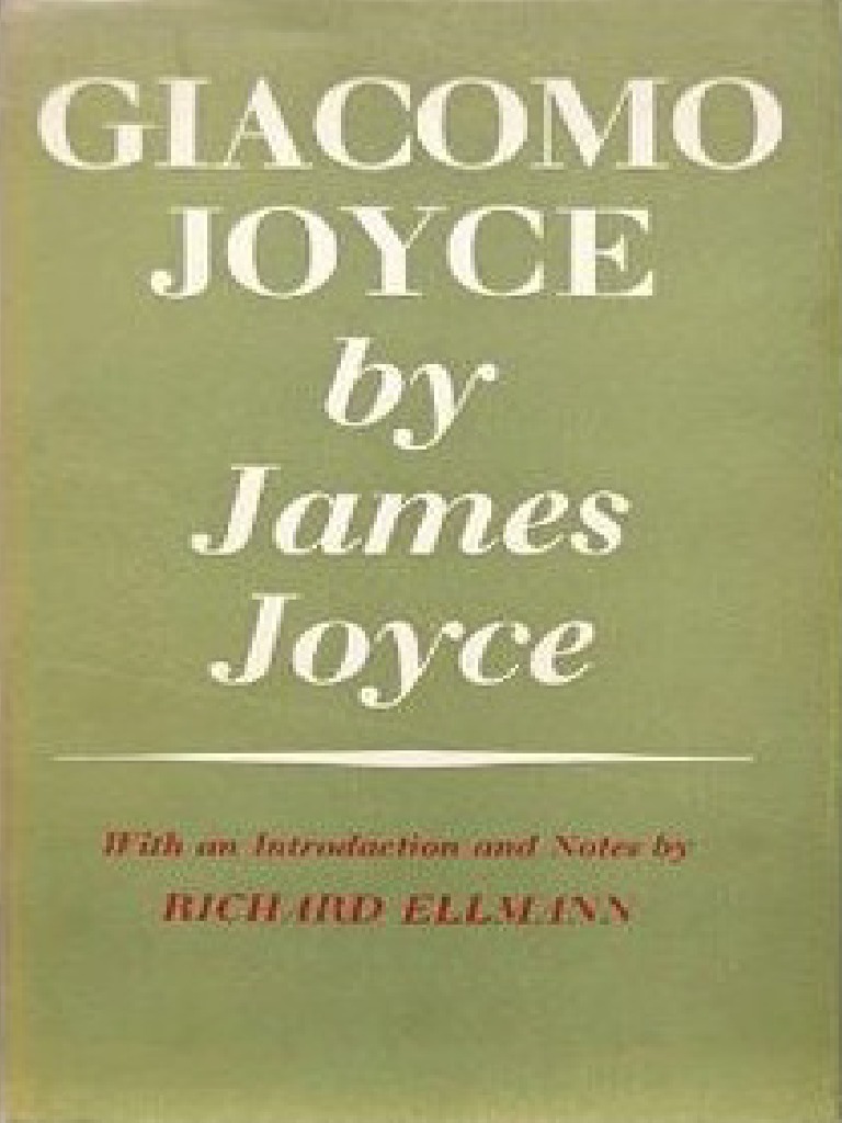 Joyce, James - Giacomo Joyce (Faber & Faber, 1968) | PDF | James Joyce ...