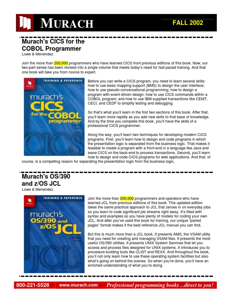 Murach Catalog | PDF | Programmer | Library (Computing)