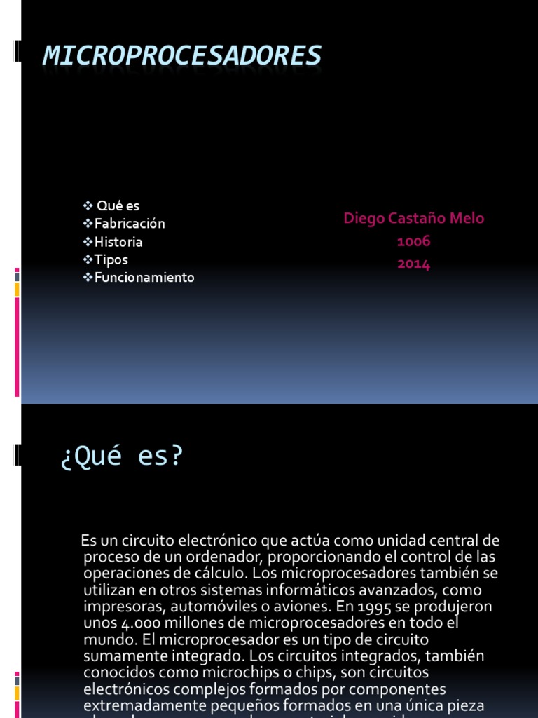 MICROPROCESADORES | PDF