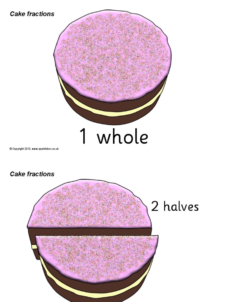 1 Whole: Cake Fractions | PDF