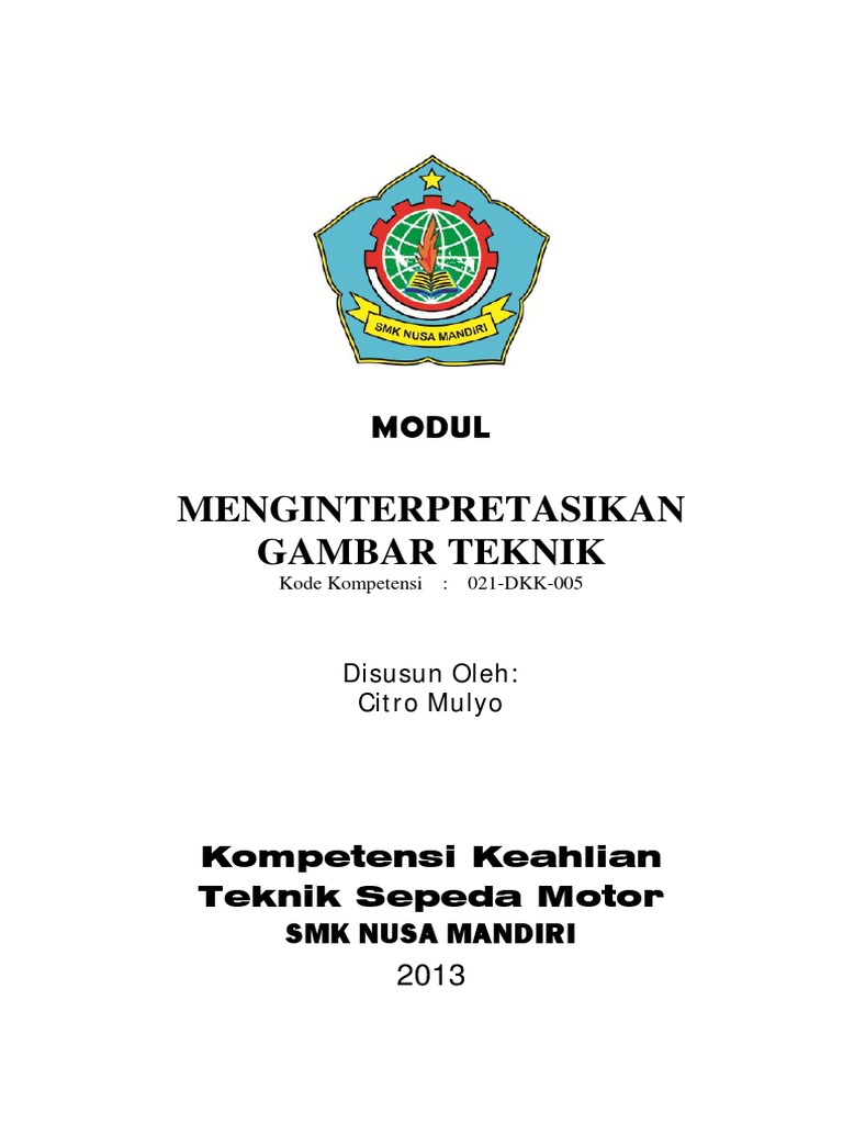 Modul Gambar Teknik | PDF | Seni | Komputer