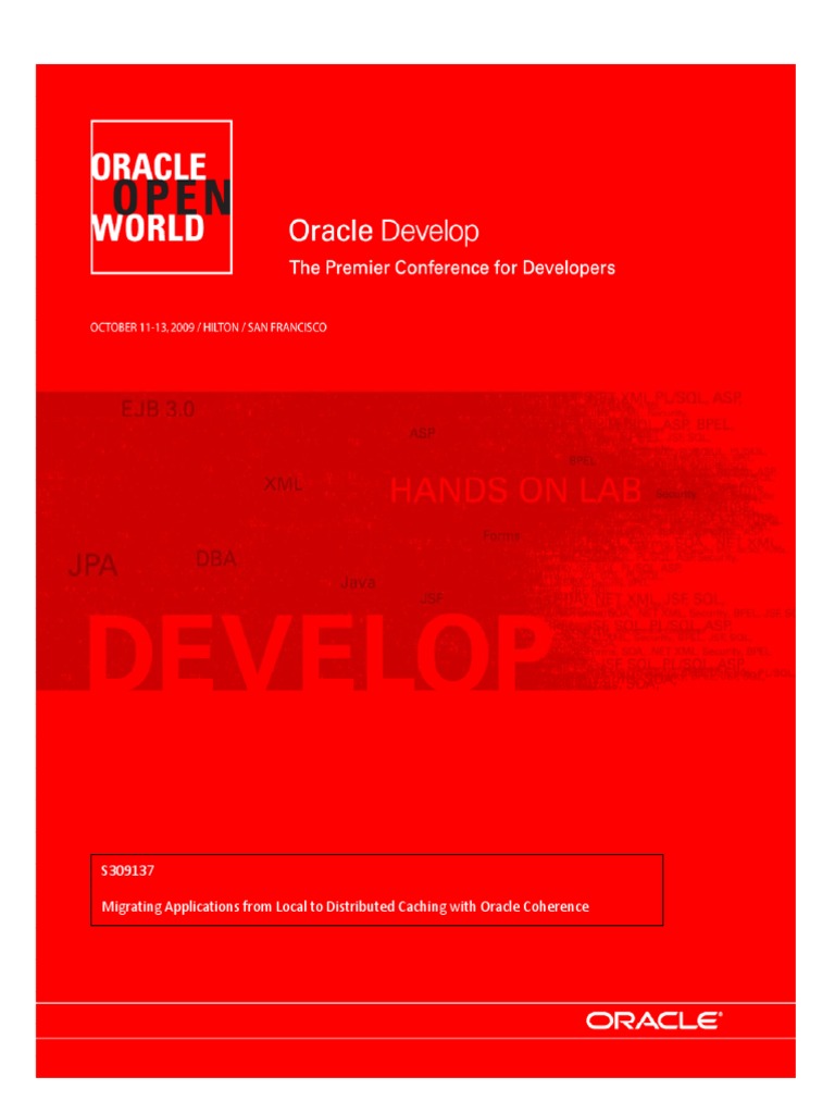 Oracle Coherence Hands On Lab | PDF | Cache (Computing) | Java ...