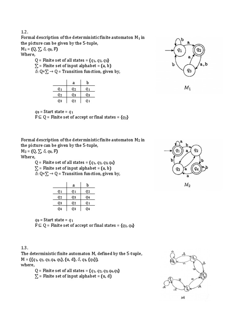 Automata Assignment | PDF | Automata Theory | Formal Methods