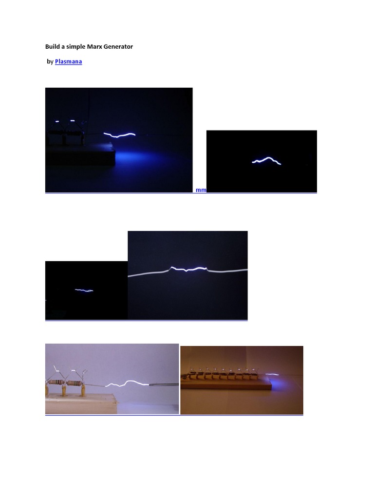 Build A Simple Marx Generator | PDF | Capacitor | Power Supply