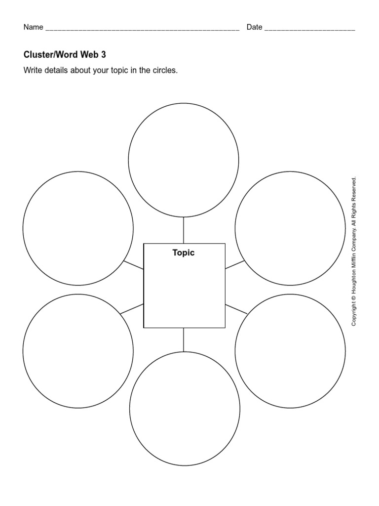Cluster Word Web Go | PDF