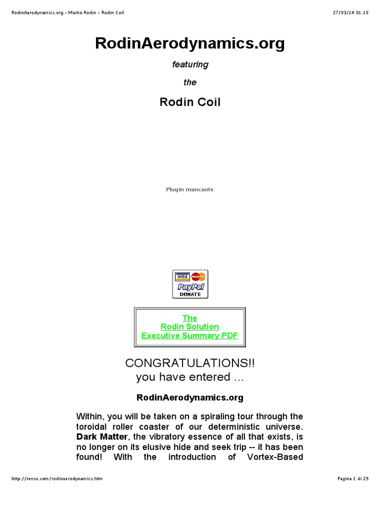 Marko Rodin - Rodin Coil | PDF | Dialogue | Pi