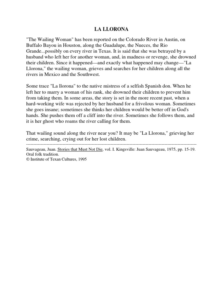 La Llorona | PDF