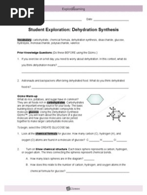 Dehydration Synthesis Animation