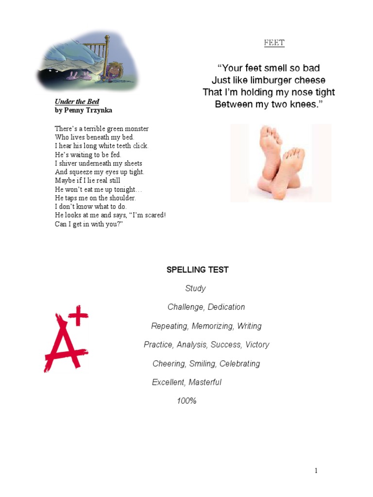 Monster Under the Bed Poem | PDF | Language Arts & Discipline