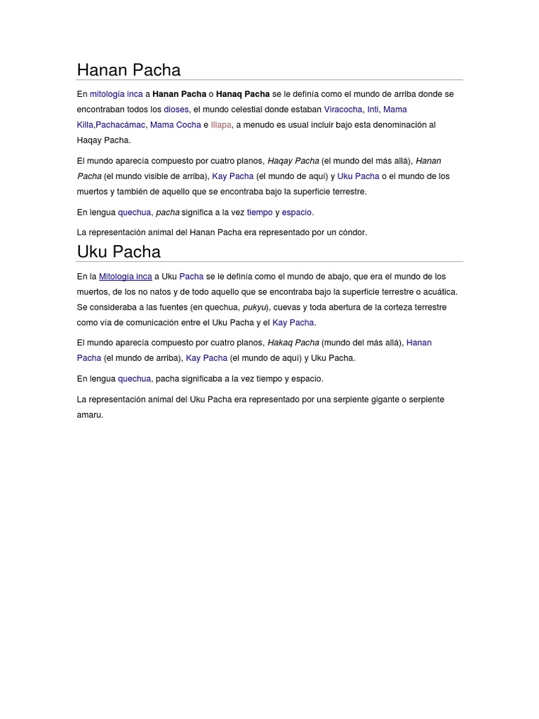 Hanan Pacha | PDF | Historia | Religión y espiritualidad