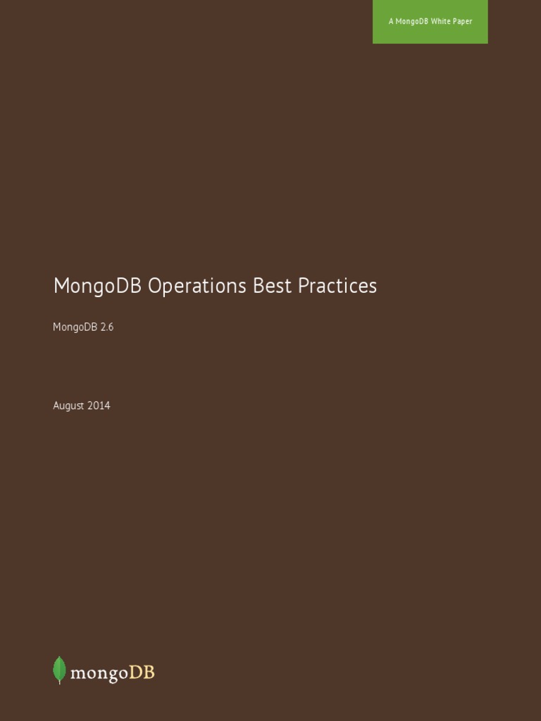 MongoDB Ops Guide for IT Teams | PDF | Mongo Db | Database Index