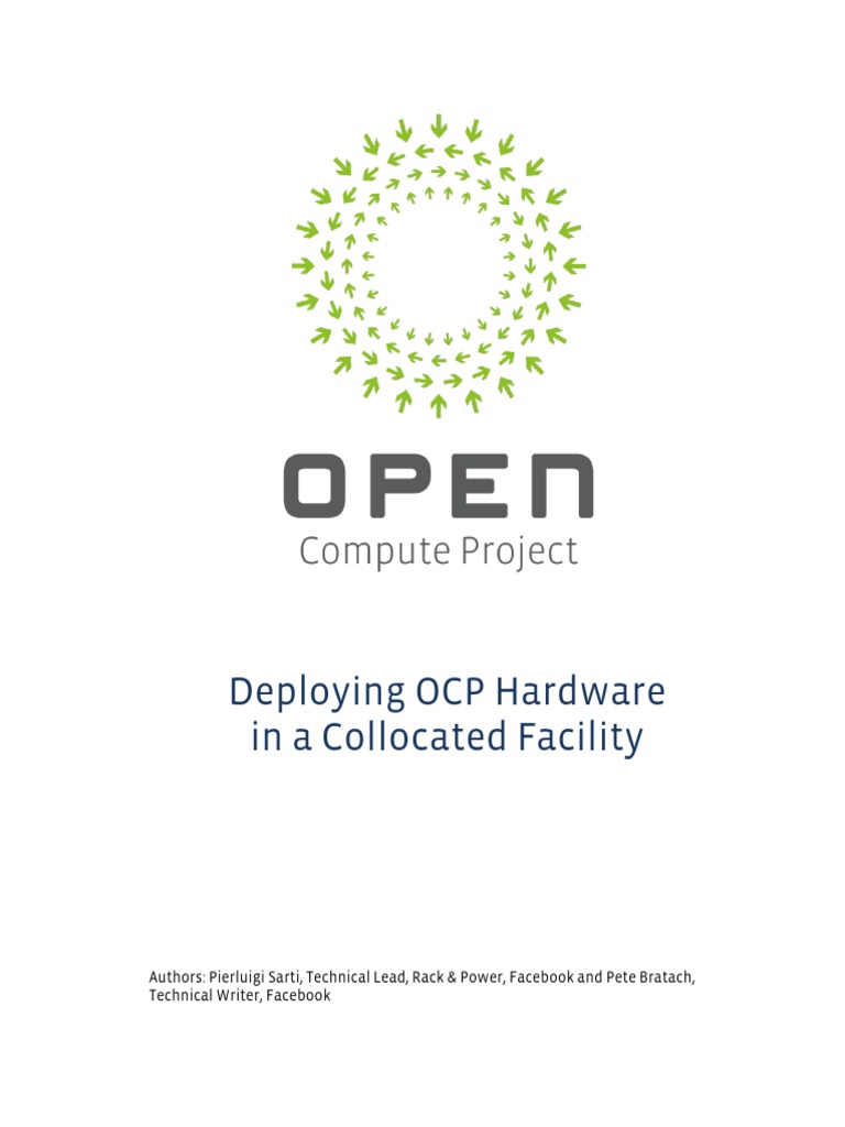 Open Compute Project Deploying OCP Hardware in A Colo | PDF | Data ...