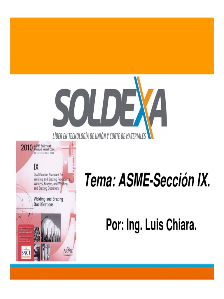 Asme Ix PDF | PDF | Soldadura | Construcción