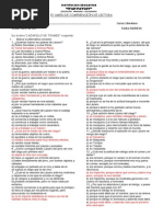 Preguntas Control de Lectura Don Quijote | PDF | Don Quijote | Caballero