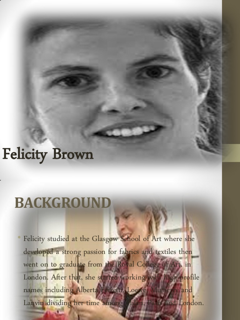Fashion Visionary: Felicity Brown | PDF | Clothing | Fashion