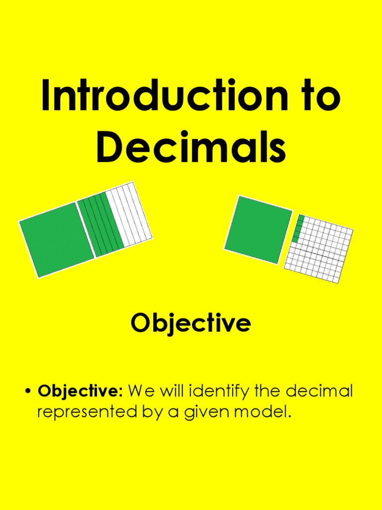 Demo Introduction To Decimals Powerpoint by Kelly Katz | PDF