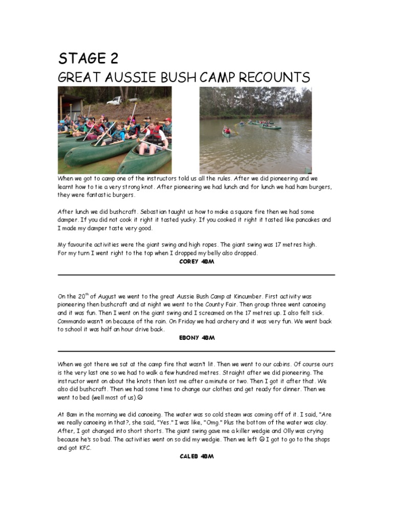 Aussie Bush Camp | PDF
