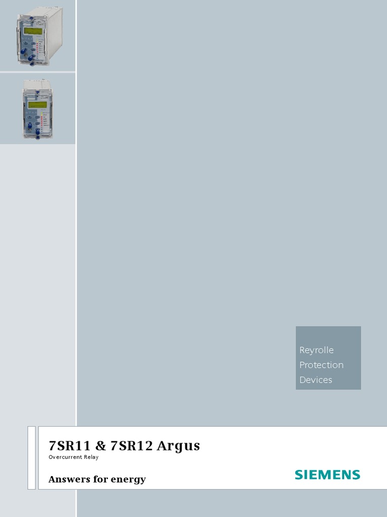 7SR11 and 7SR12 Complete Technical Manual | PDF | Power Supply | Relay
