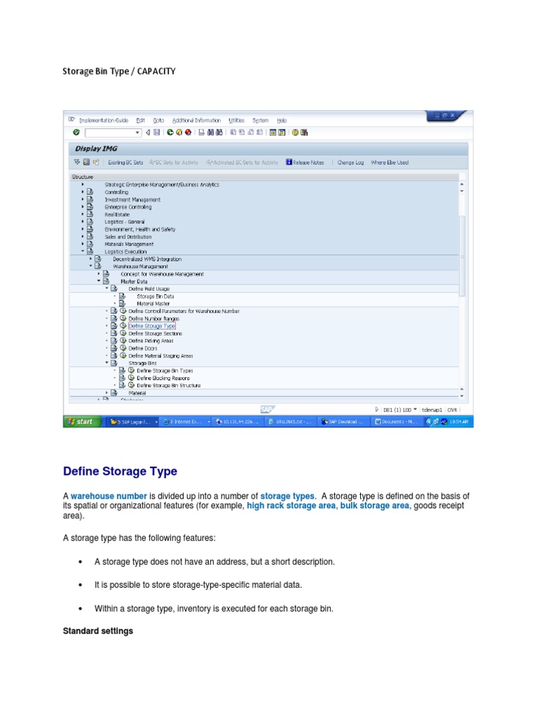 Understanding Storage Types in SAP | PDF | Finance & Money Management ...