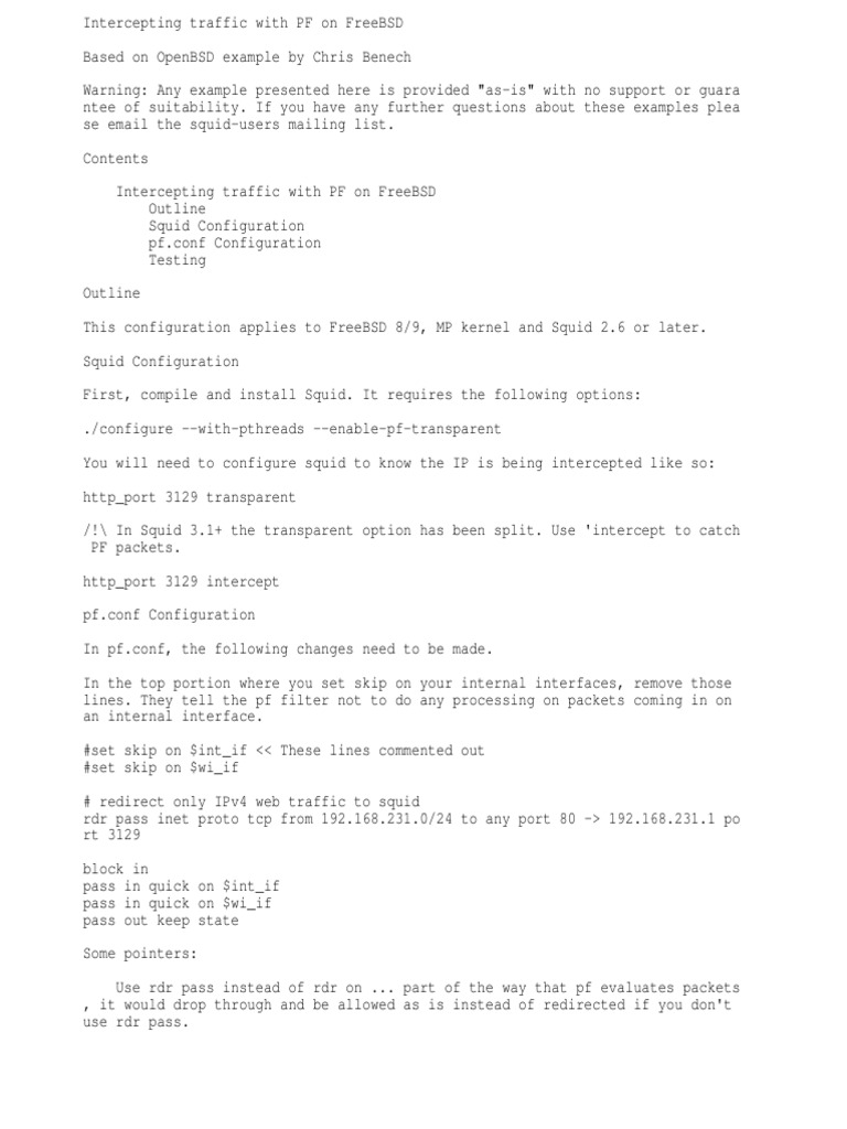 Squid 3.1 Freebsd - New | PDF | Osi Protocols | System Software