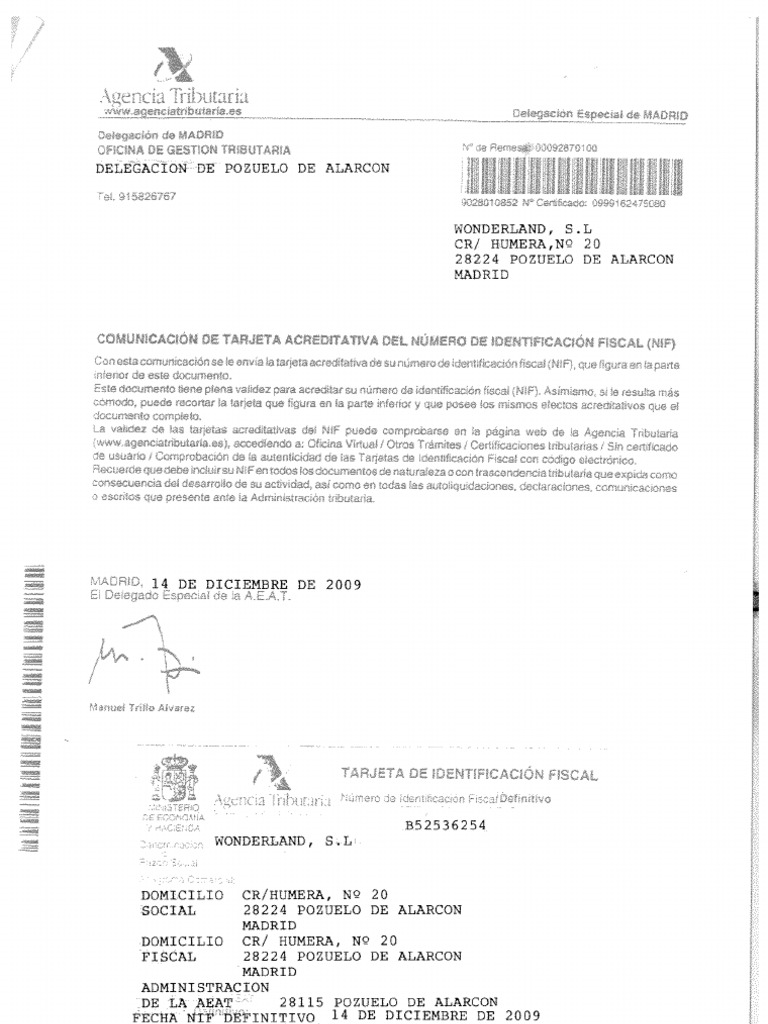 5 Solicitud Nif Definitivo | PDF