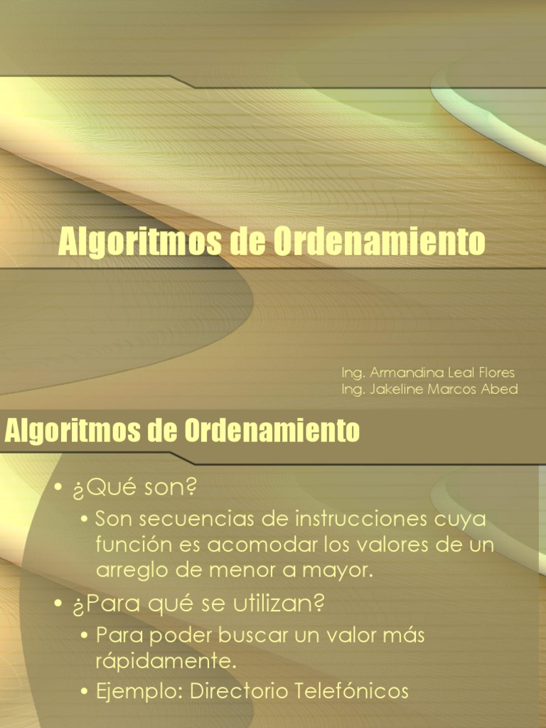 3 Algoritmos De Busqueda Y Ordenamiento Pdf Estructura De Datos De Matriz Algoritmos Y